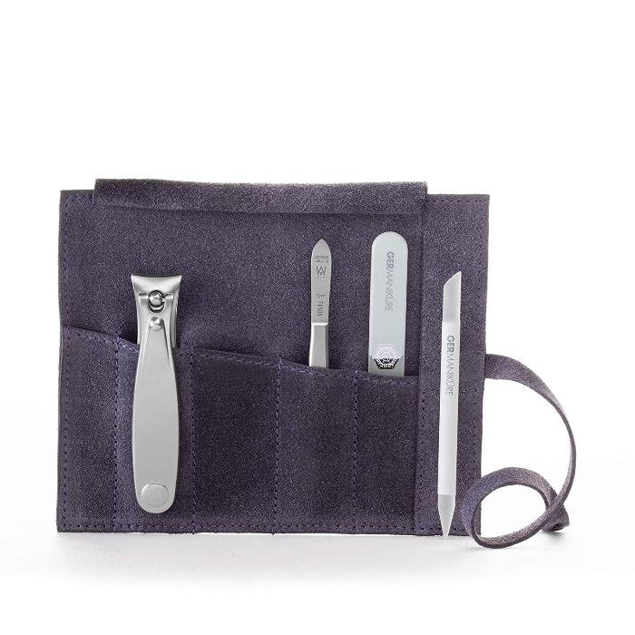 GERMANIKURE 4pc Diabetic Safe Manicure Set in Suede Case - FINOX Stain ...