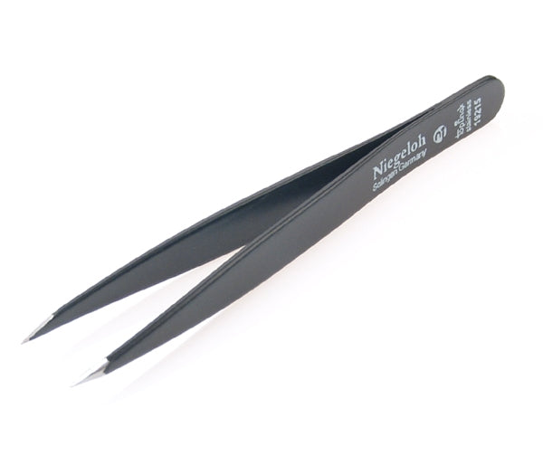 TopInox® German Stainless Steel Pointed Black Coated Tweezers 9cm by N ...