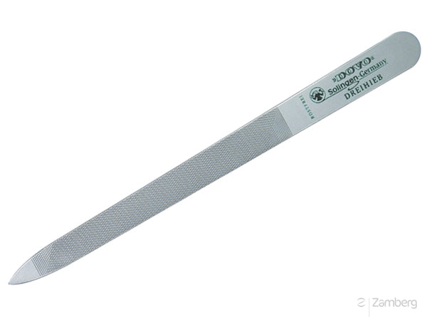 Stainless Steel Triple-Cut Double-Sided 5'' Medium/Fine Nail File with ...